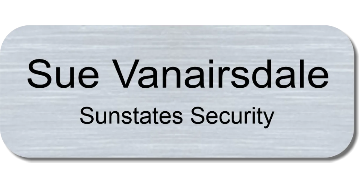 Sunstates Security Nametags
