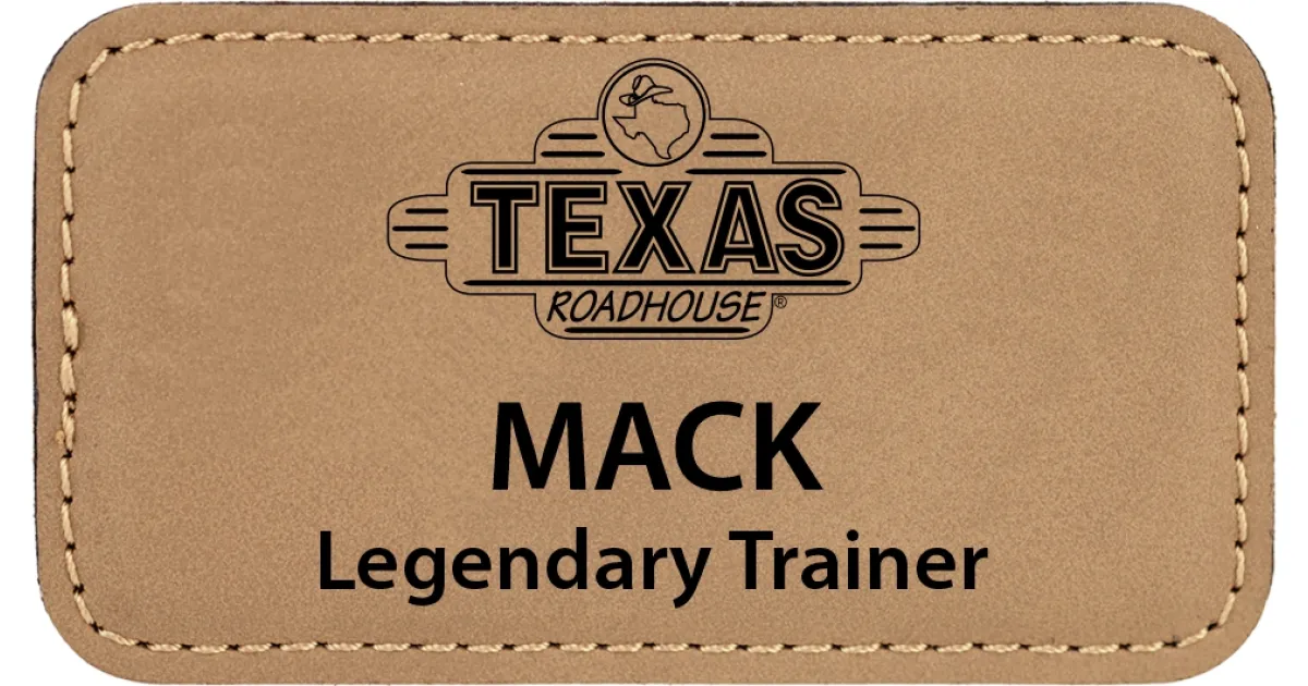 Leatherette Name Tags
