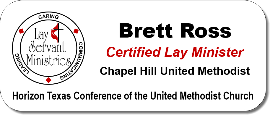 Lay Servant Ministries Nametag, Horizon Conference